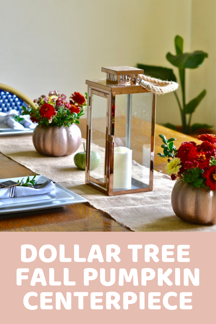 Dollar Tree Fall Pumpkin Centerpiece — Peony Street
