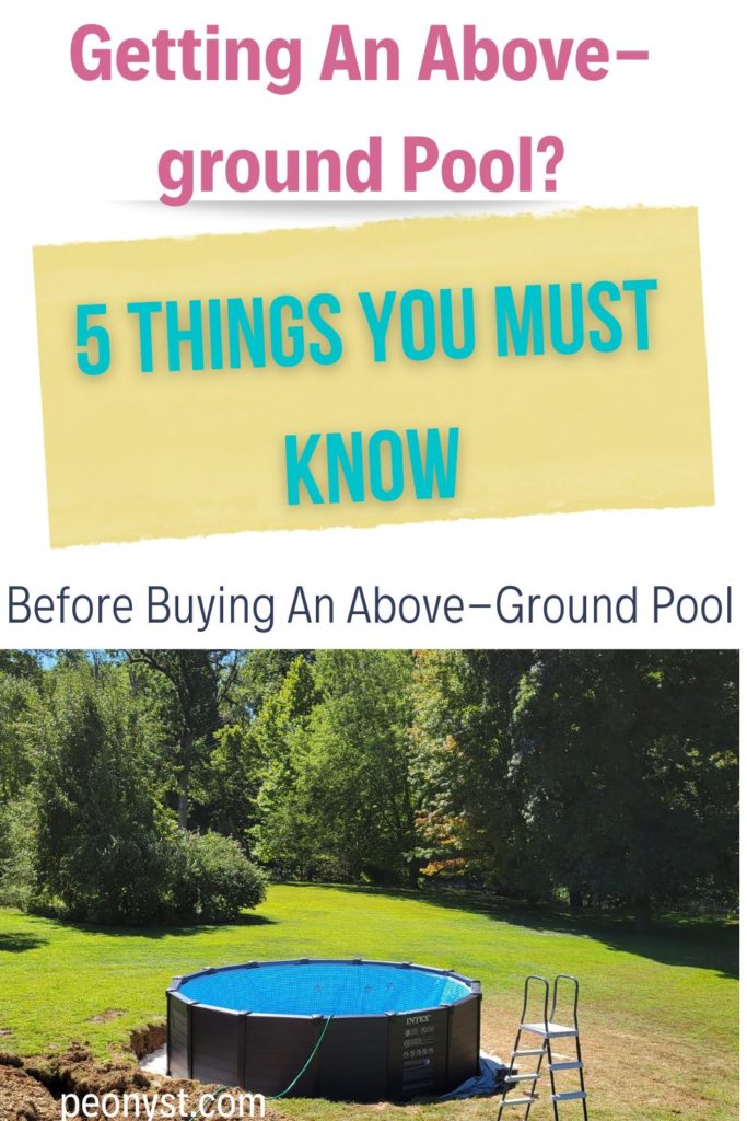 How To Prepare Ground For An Intex Above-Ground Pool — Peony Street